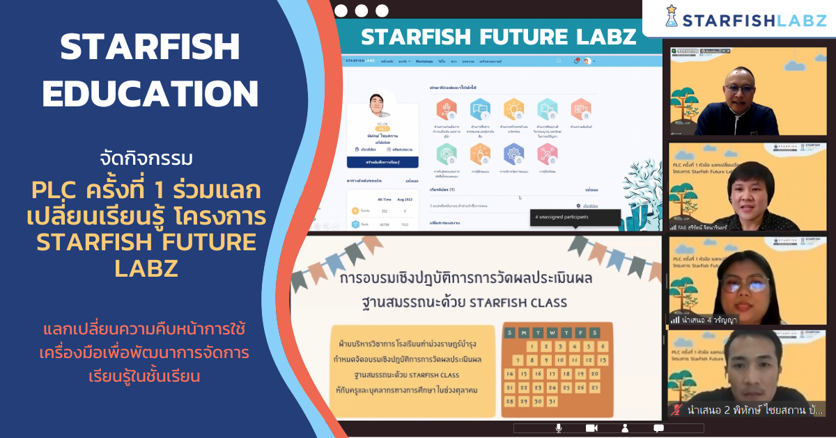 ข่าว - Starfish Education จัดกิจกรรม PLC ครั้งที่ 1 ร่วมแลกเปลี่ยนเรียนรู้ โครงการ Starfish ...